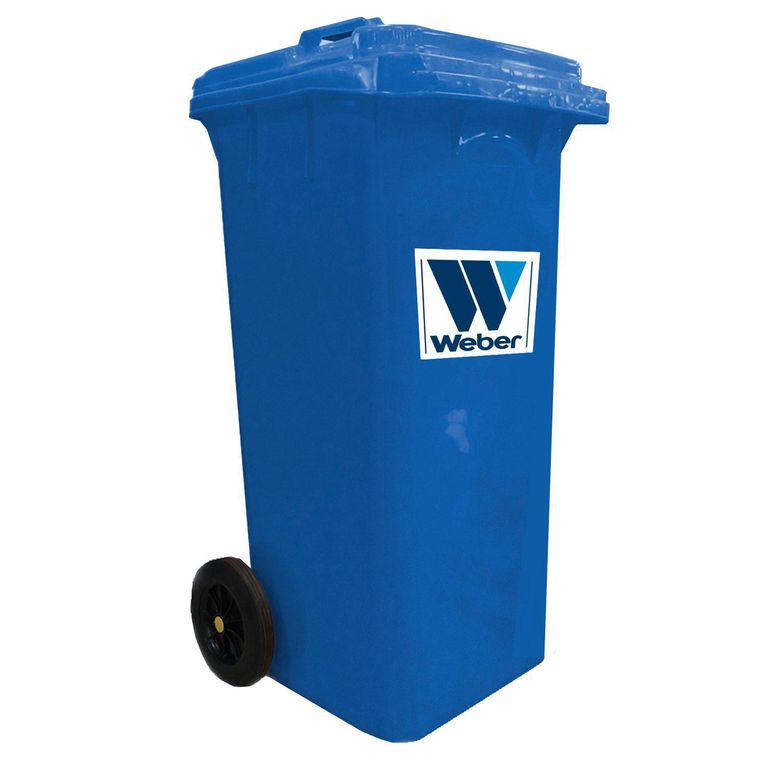 Basurero 120 Litros Polietileno de alta densidad Azul | Sodimac Chile