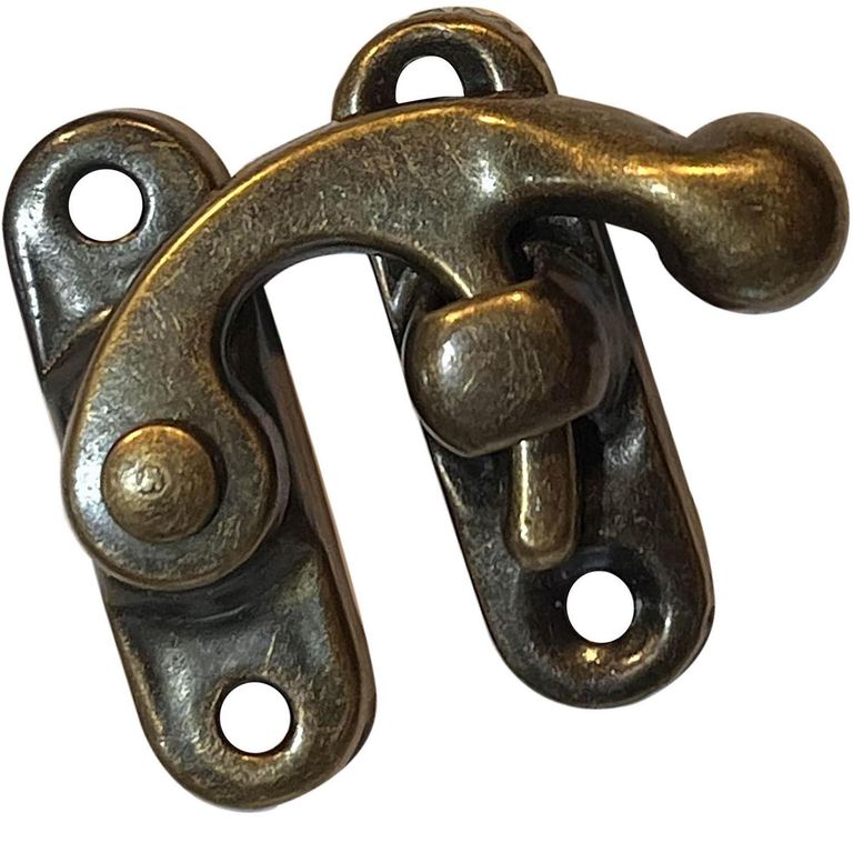 Chapa decorativa cierre derecho 35 x 27 mm bronce envejecido 1 unid ...