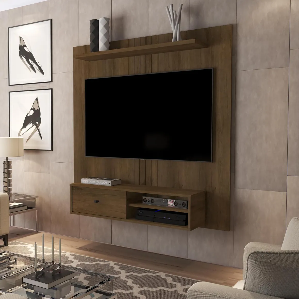 Rack pared BE canela | Sodimac - Falabella