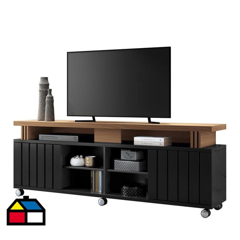 Rack moderno Briz Negro | Sodimac - Falabella