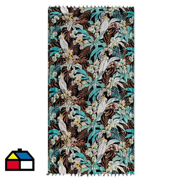 Pareo 420 gr Algodón 100x180 cm Estampado | Sodimac Chile