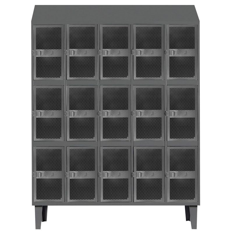 Locker Alta Resistencia 5 Cuerpos 15 Puerta(s) 137x190x45 cm Gris Eco ...