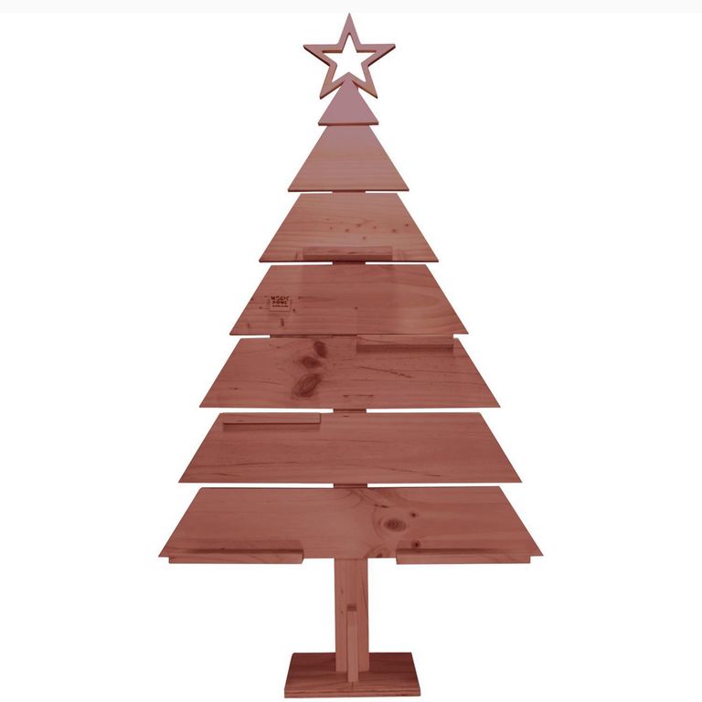 Árbol de Navidad Madera Larix 75x120 cm Roble | Sodimac Chile