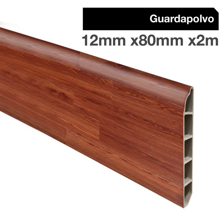 Guardapolvo PVC 2mt x 80mm Color Cedro. | Sodimac Chile