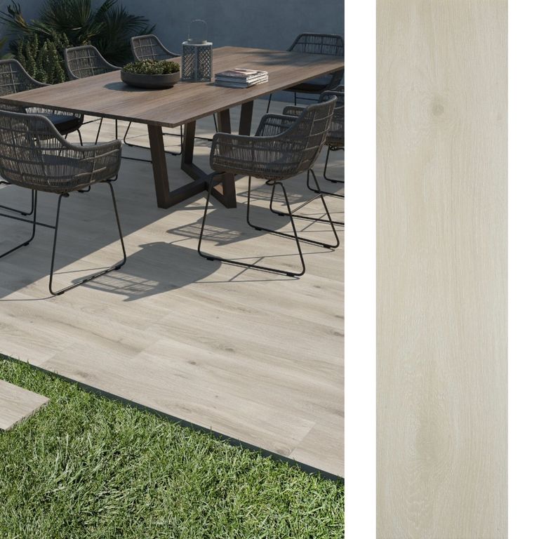 Porcelanato 25x100 cm Outi Gris Natural 1.5 m2 | Sodimac Chile