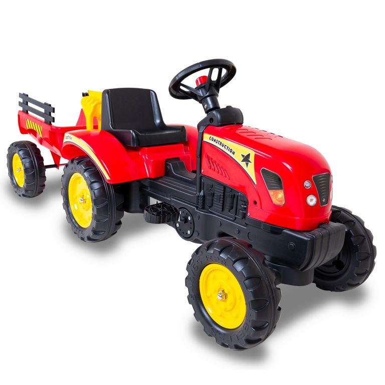 Tractor con Carro de Arrastre Kidscool Rojo Desde 18 meses | Sodimac Chile