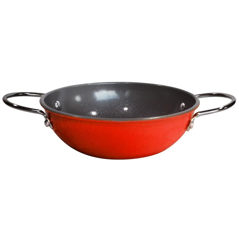 Paila 16 cm Acero Rojo | Sodimac Chile