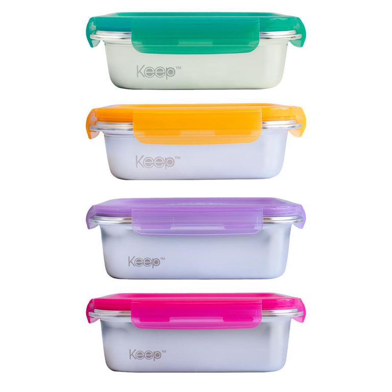 KEEP Contenedor Hermético Taper Acero Inoxidable 600 ml Colores ...