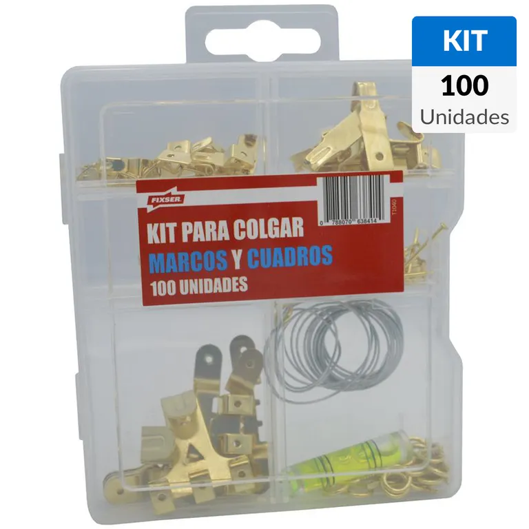 Kit colgar marcos y cuadros acero cincado | Sodimac - Falabella