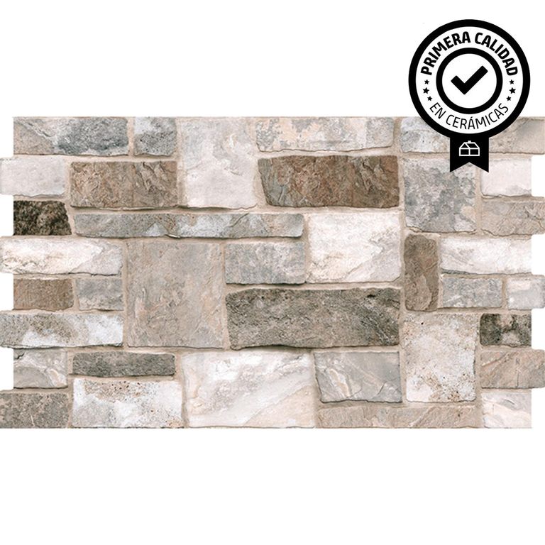 Cerámica 32x54 cm Rock Vulcan Gris 1.38 m2 | Sodimac - Falabella