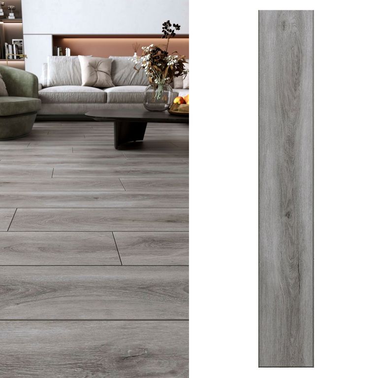 Piso Vinílico 5 mm 18x122 cm Sakai Greige 2.19 m2 | Sodimac Chile