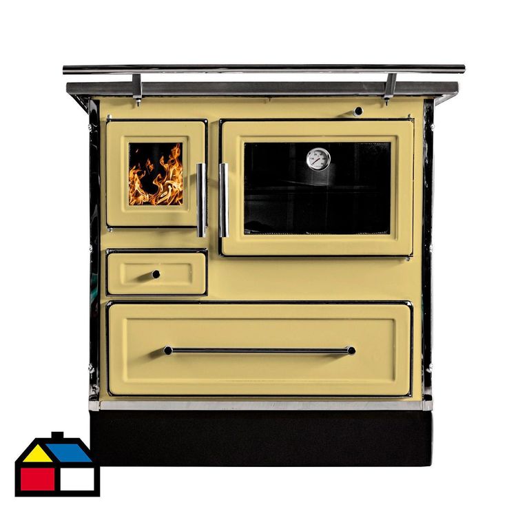 Cocina a Leña Calbuco MZ 90 Amarilla | Sodimac - Falabella