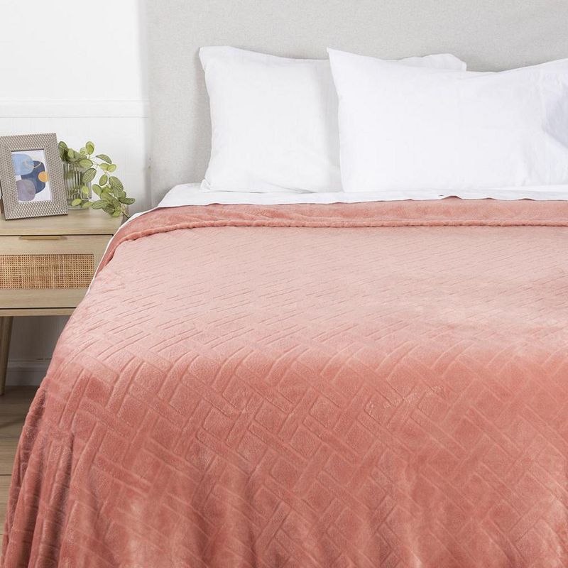 Frazada Flannel 2 plazas Rosa Palo | Sodimac - Falabella