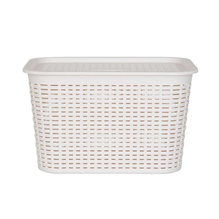 Canasto Tavarua 29.3x26x42.2 cm 22 l Beige | Sodimac - Falabella