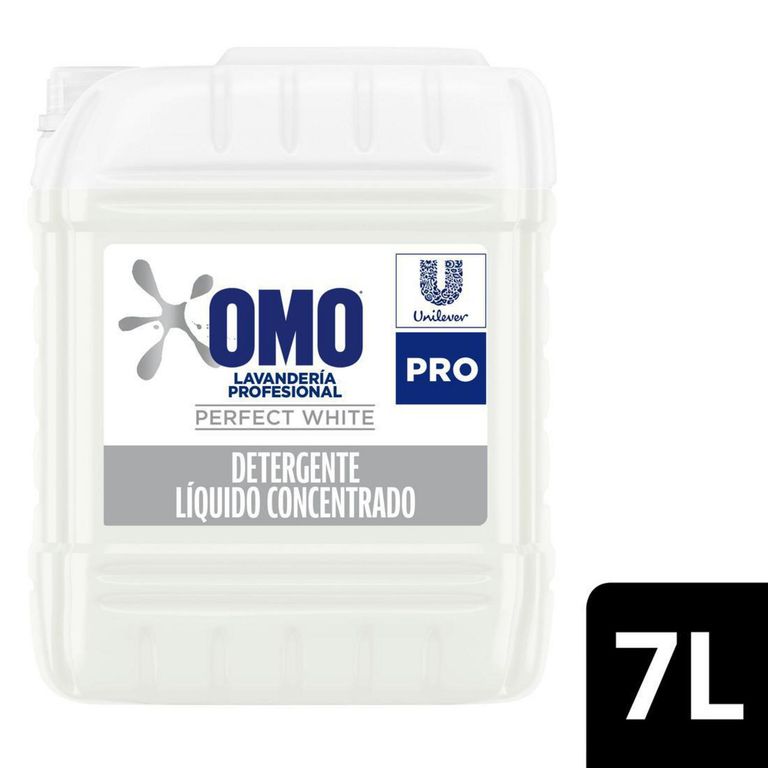OMO Detergente Líquido Omo Perfect White 7 Litros para Ropa Blanca ...