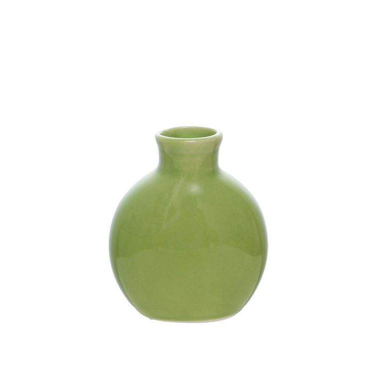 Florero de Cerámica Color Verde 7,5cm | Sodimac - Falabella