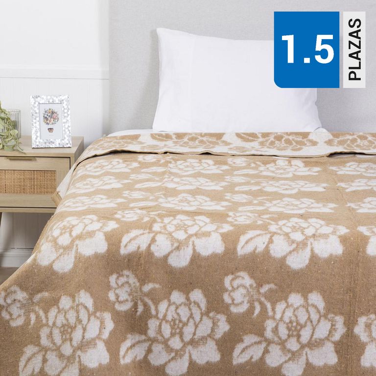 Frazada Térmica Noruega 1.5 plazas Beige | Sodimac Chile