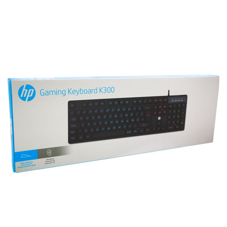 HP - Teclado Gamer Membrana K300 Negro | Ofertitas