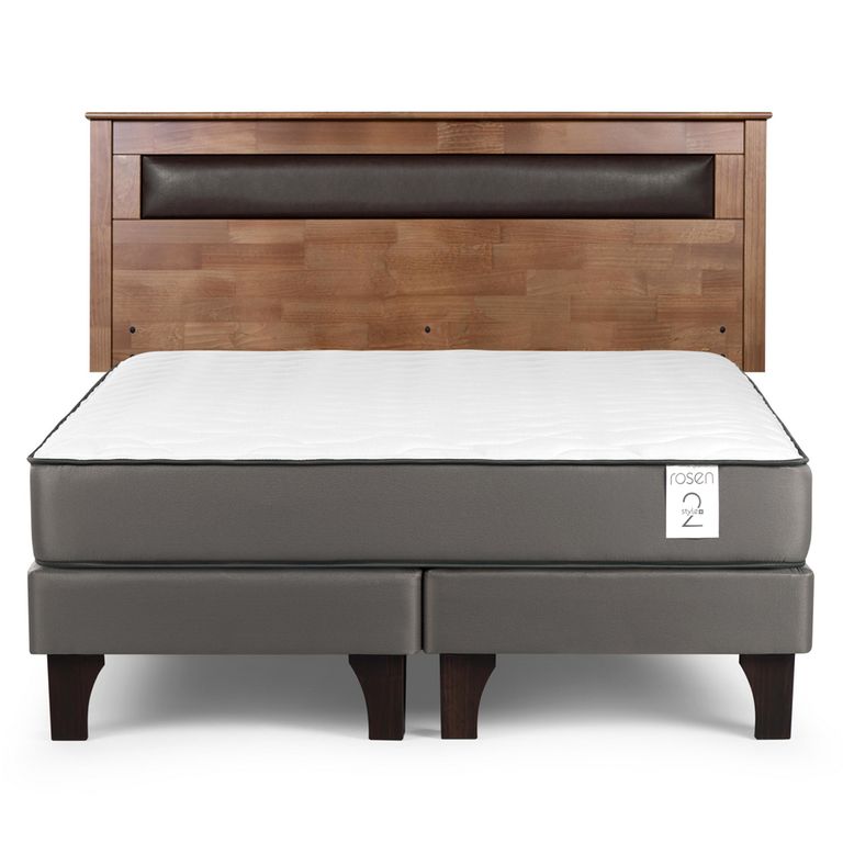 Cama 2 Plazas Europea New Style 2 Plus + Respaldo | Sodimac Chile