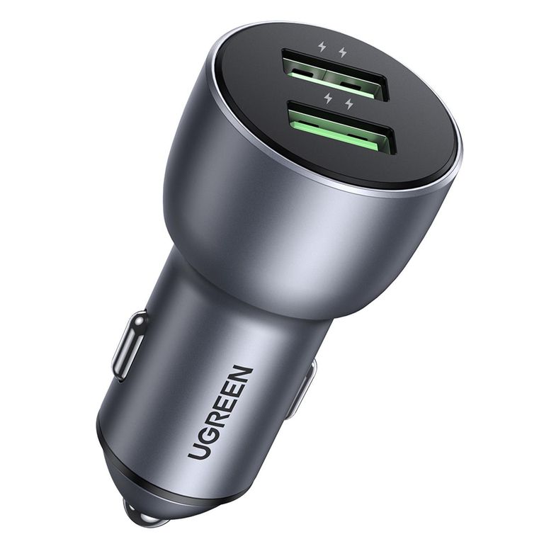 UGREEN - Cargador para Auto de 36W con 2 Puertos USB-A CD213 | Ofertitas