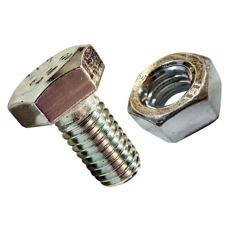 Perno con Tuerca Métrico Metal 15 mm 6 mm 4 unidad(es) | Sodimac ...