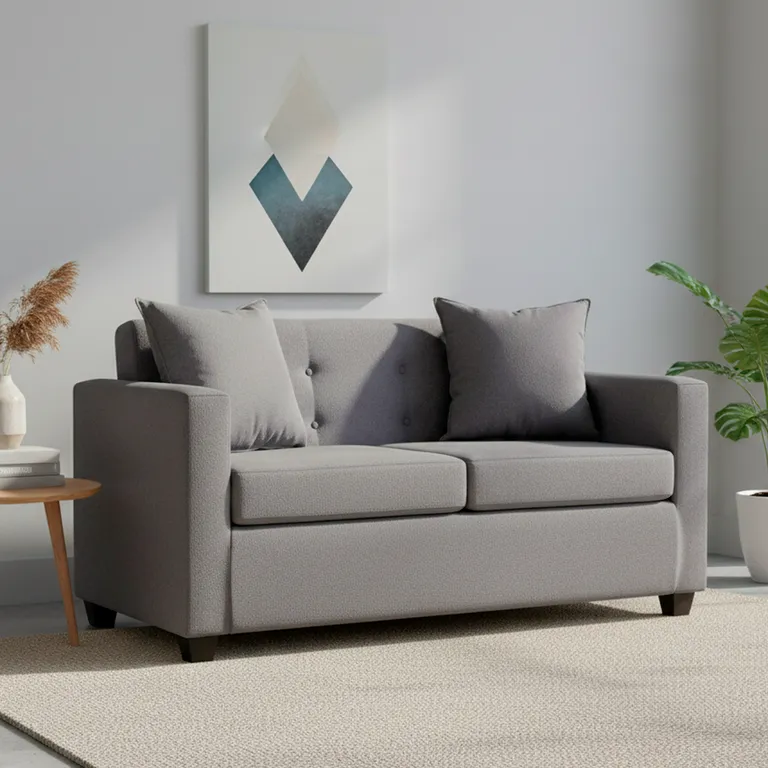 Sofá 2 cuerpos Gramados 2C 130x83x70 cm Gris | Sodimac - Falabella