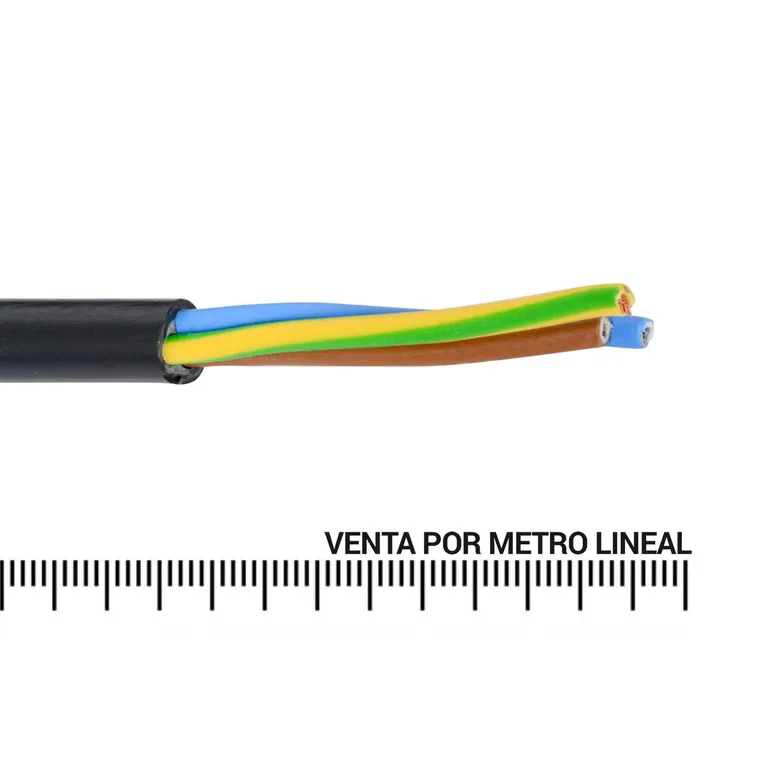 Cordón H05W 4x2,5 mm2 Negro | Sodimac - Falabella