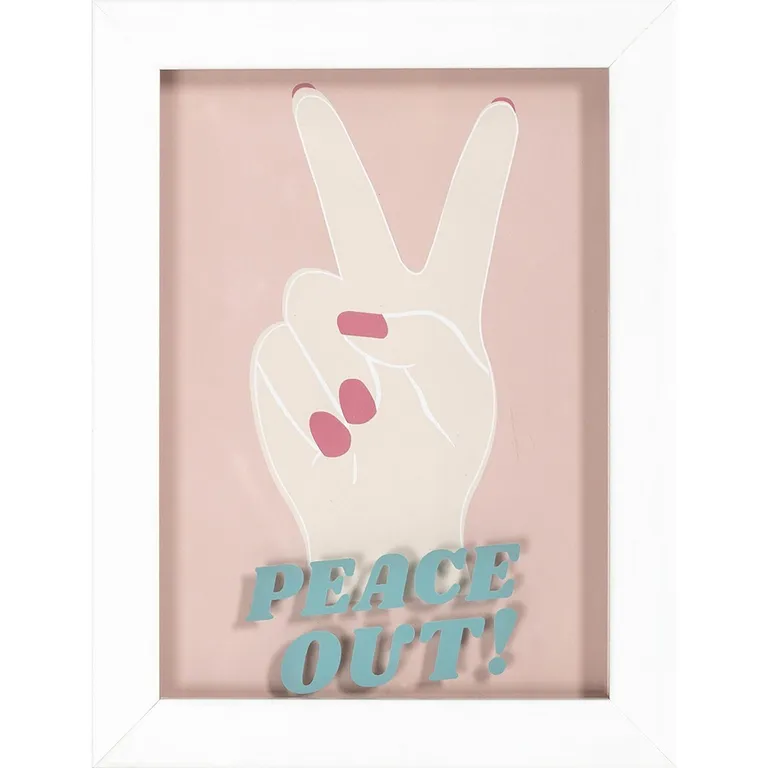 HOMY - Cuadro Peace Out 32x42 cm | Ofertitas