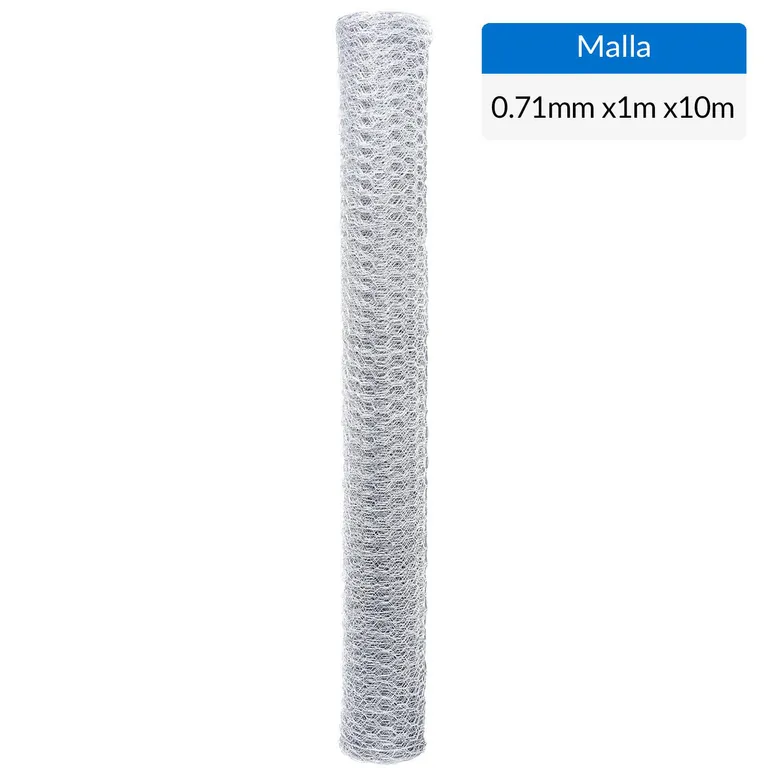 Malla hexagonal galvanizada de 3/4X1X10 m | Sodimac - Falabella