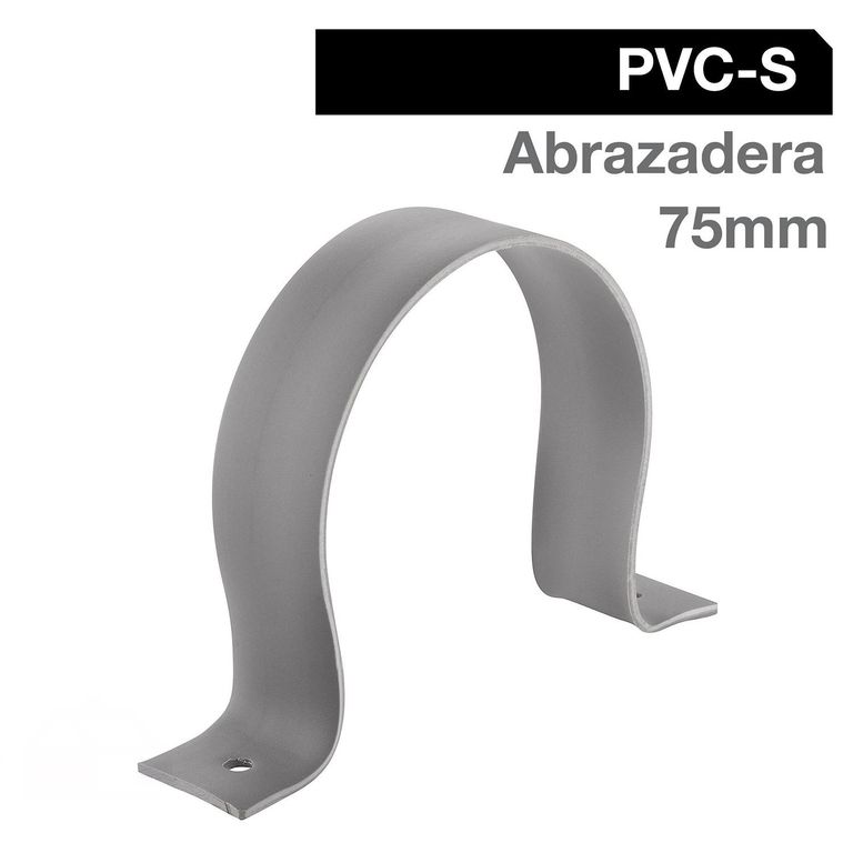 VINILIT - Abrazadera PVC-S 75mm Gris 1u | Ofertitas