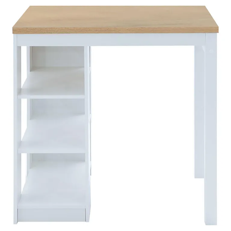 JUST HOME COLLECTION - Isla Mueble Cocina Boston Blanca | Ofertitas