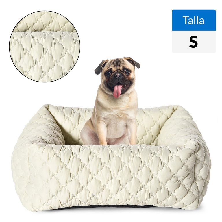 Cama Rectangular para Perro 19x60x40 cm Beige | Sodimac Chile
