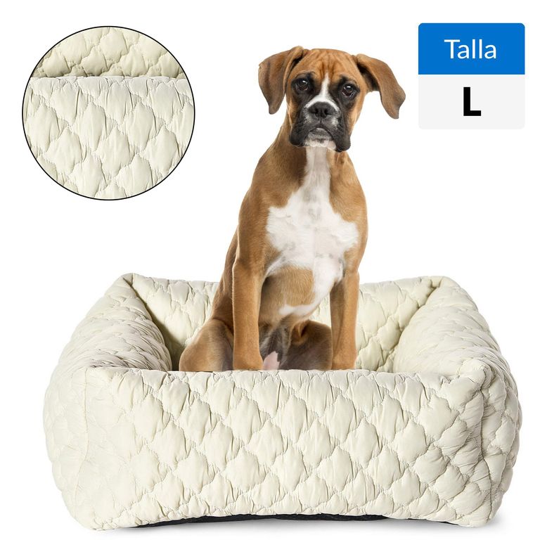 Cama Rectangular para Perro 23x100x70 cm Beige | Sodimac Chile