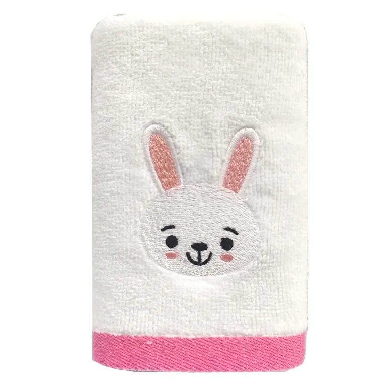 Toalla Infantil Conejo 380 gr Algodón 28x46 cm Blanco | Sodimac - Falabella