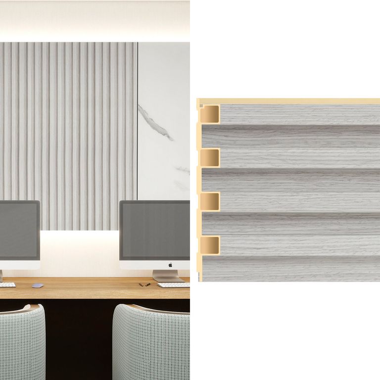Wall Panel Wpc 16x240 cm Gris Claro 0.39 m2 | Sodimac Chile