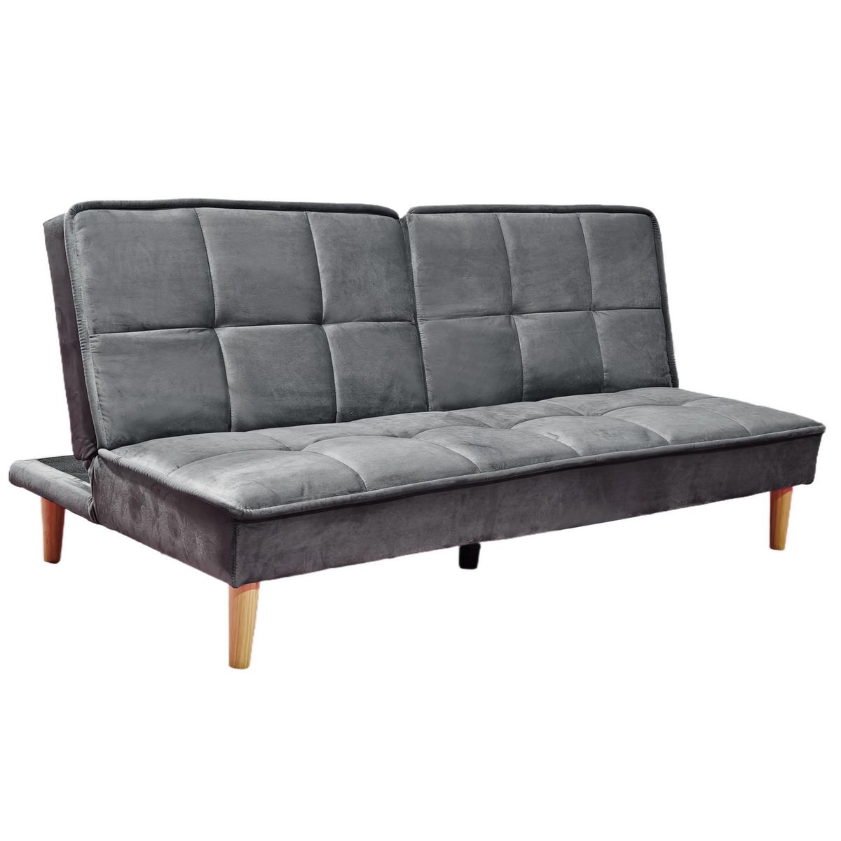 JUST HOME COLLECTION Futón Lunel Gris 178x91x81 cm | falabella.com
