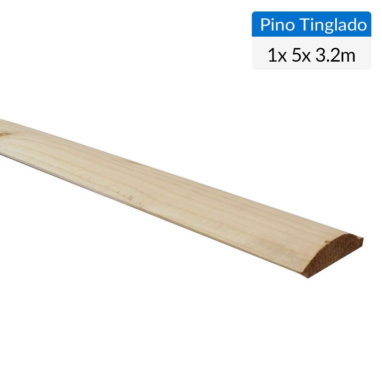 Pino Oregón Tinglado Rollizo Cepillado 1x5 3,2 m | Sodimac Chile
