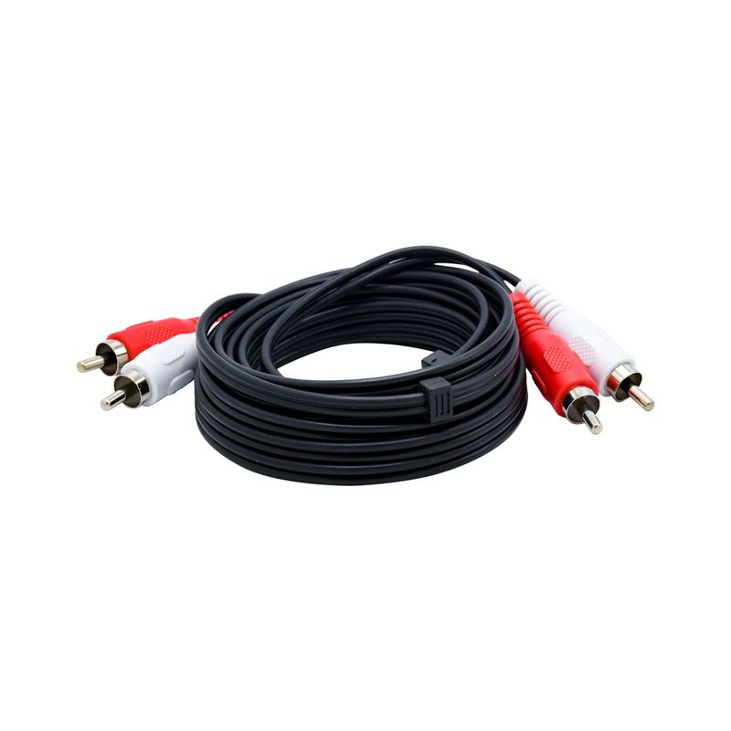 Cable Video Doble 3,6 Metros - 12 Pies 2 Plug Rca Macho A Macho DAIRU ...