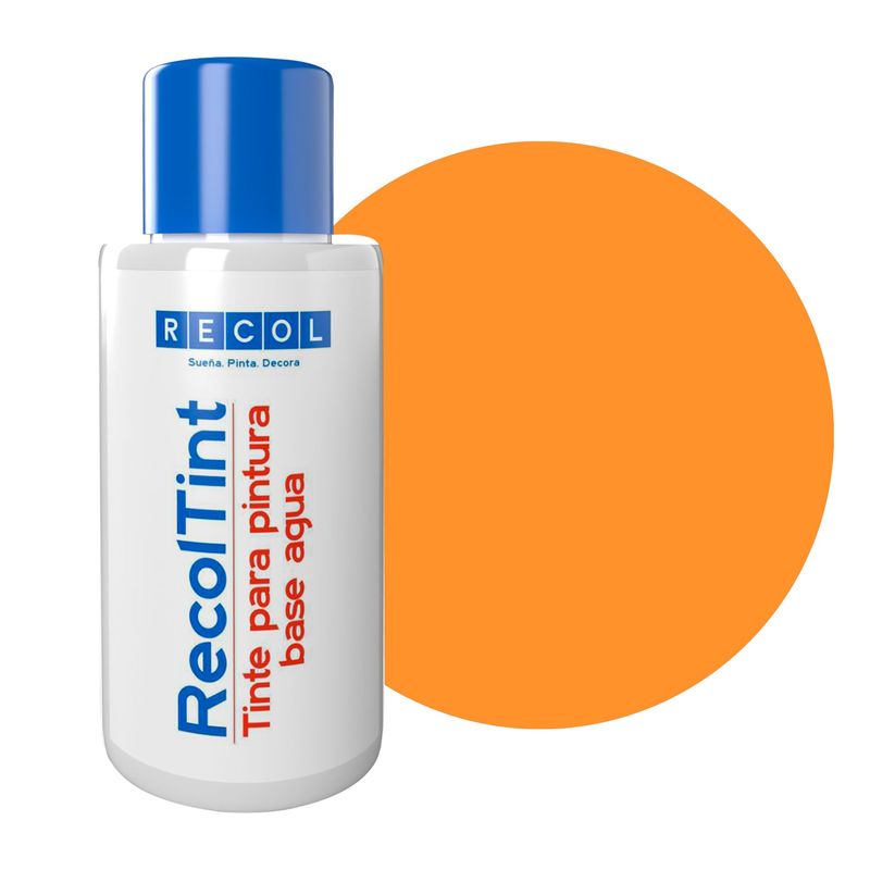 Tinte para Pinturas Base Agua Naranja Recol 60 ml RECOL | falabella.com