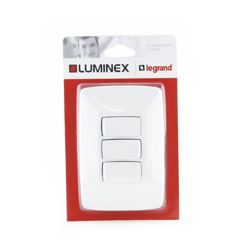 Interruptor Triple Arquea Blanco LEGRAND | falabella.com