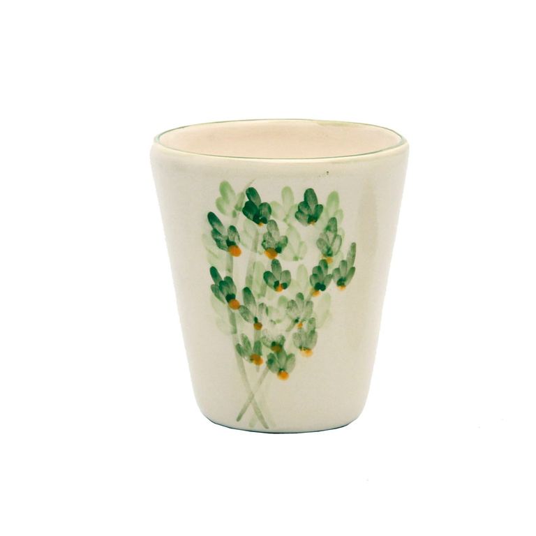 Matera Cerámica Cónica Aromática 13x11cm Beige ARTE Y ARCILLA ...