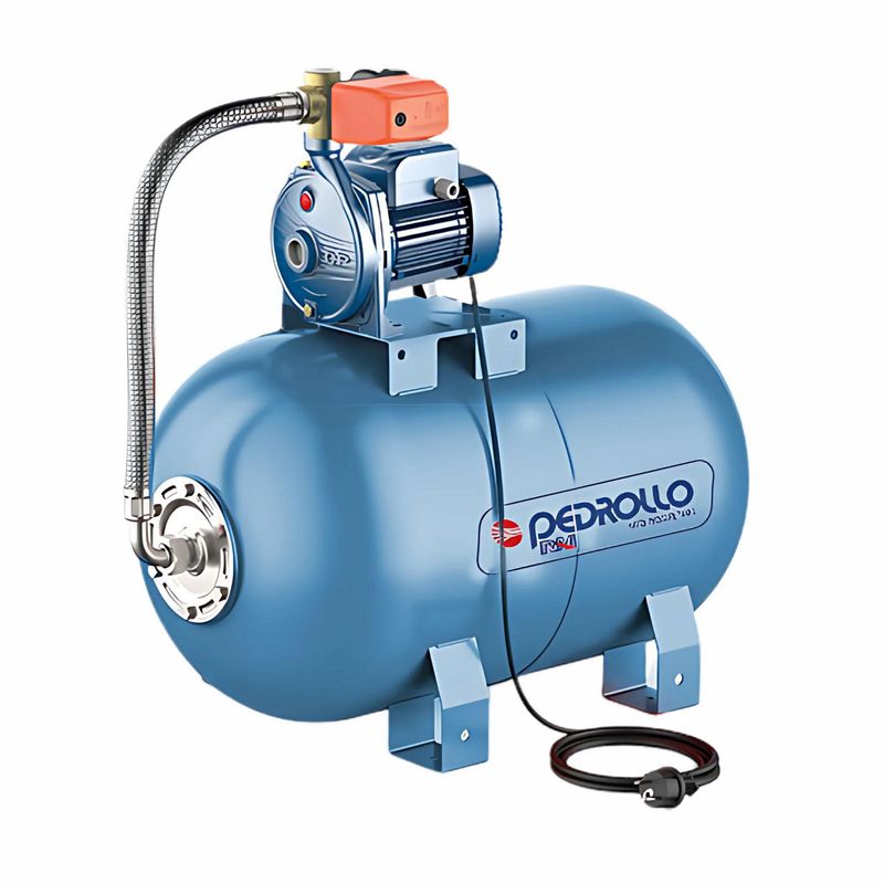 Equipo De Presión Cpm620 1Hp 110/220V + Tanque Hidroneumático Horizontal De 60 Litros PEDROLLO ...