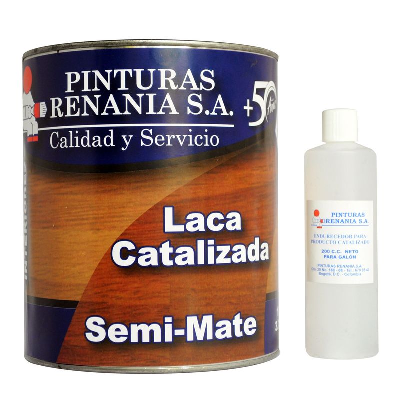 Laca Catalizada Semi Mate 1 Galón RENANIA | falabella.com