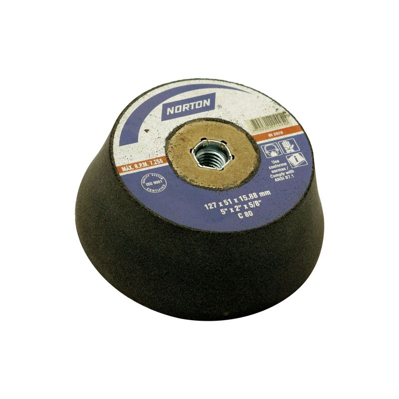 Copa t11 5/8-5 x 2 pulgadas gramos 80 66253141094 NORTON | falabella.com