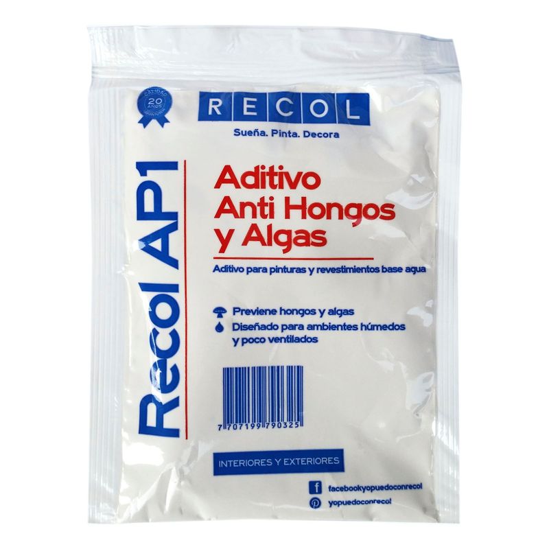 Aditivo Fungicida para Pinturas Anti hongo Anti Algas Recol RECOL ...