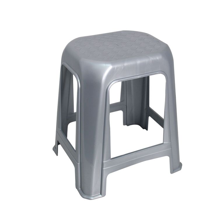 Butaco grande gris metalizado RIMAX | falabella.com