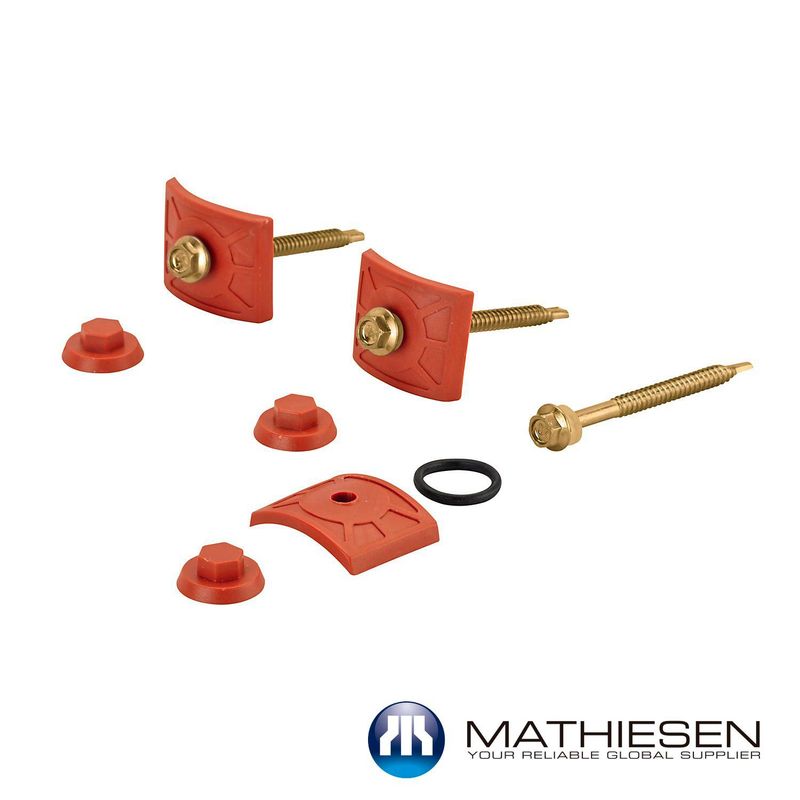 Set De Fijación X 12 Unidades Para Teja Colonial Roja GENERICO ...