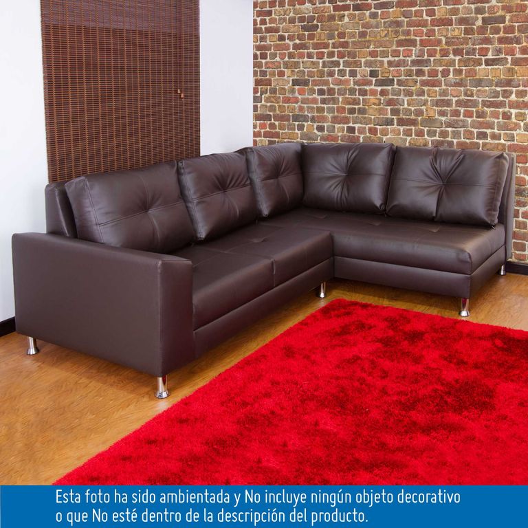 Sofá Esquinero Persa Chocolate Izquierdo JUST HOME COLLECTION ...