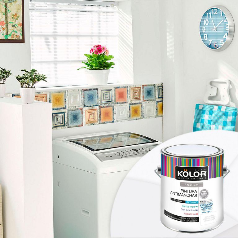 Pintura para Interior Anti manchas Blanco 1 Galón KOLOR | falabella.com