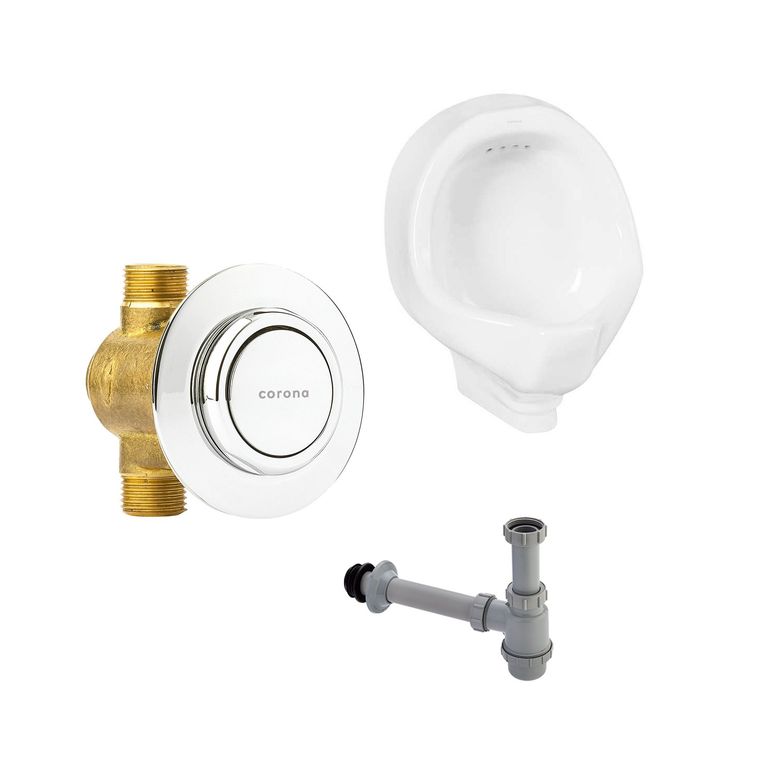 Orinal Mediano Con Grifería Anti Vandálica CORONA | falabella.com